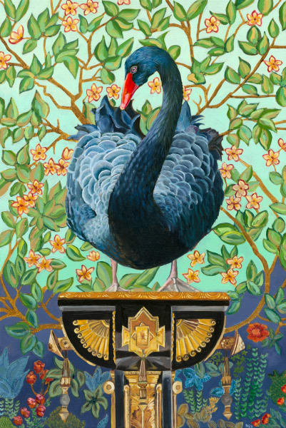 Tree of life, black swan (scan) by Fiona Smith | Artwork Archive