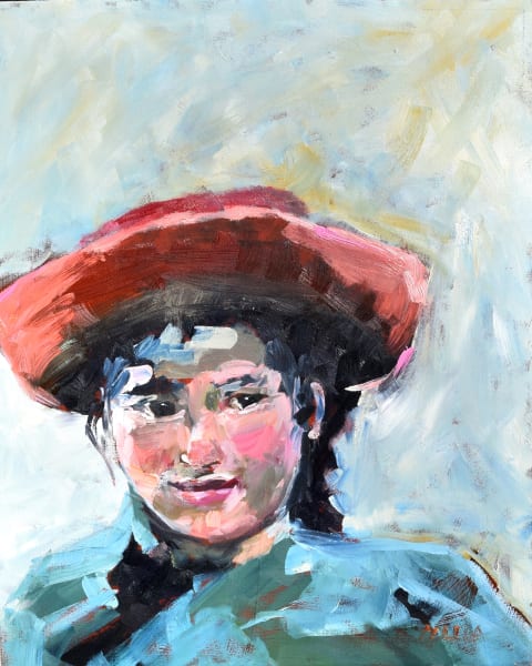 Big Red Hat by Corinne Galla | Artwork Archive
