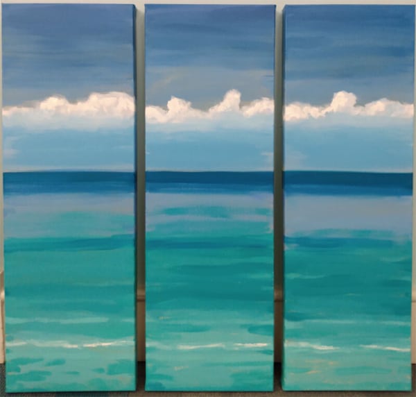 Cloud Study Triptych by CLAIRE HARDY | Artwork Archive