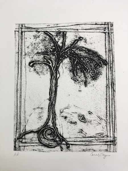 Tree collagraph by Carol L Myers | Artwork Archive