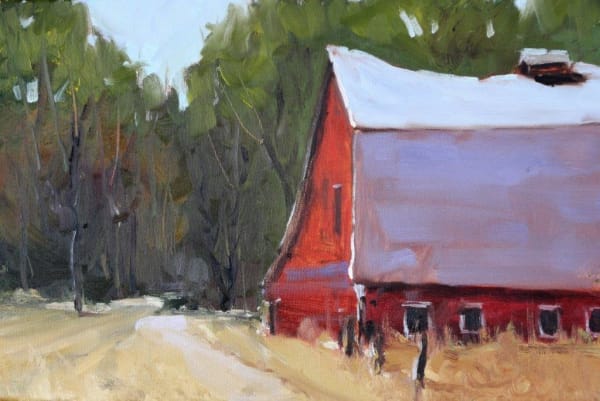 The Value of Reds. (The Red Barn. BC) by karen pedersen | Artwork Archive
