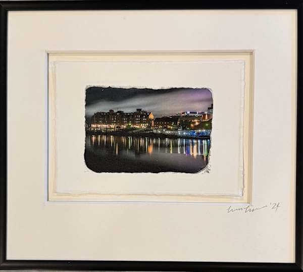 Boston Waterfront at Night by Lisa Libretto | Artwork Archive