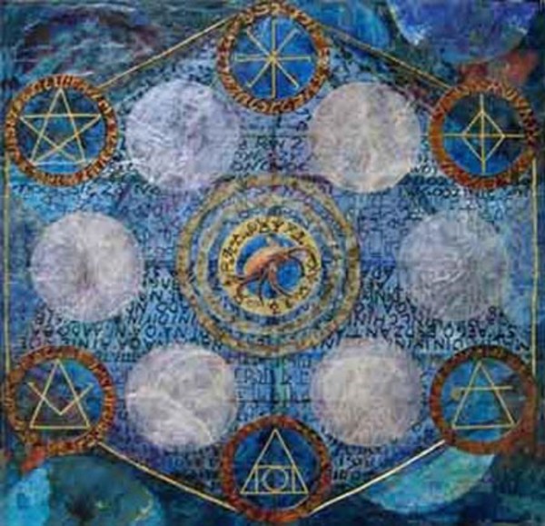 Language Palimpsest: Metatron's Cube by Merrilyn Duzy | Artwork Archive