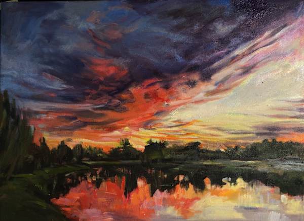 Ave Maria Sunset by Monica Dix | Artwork Archive