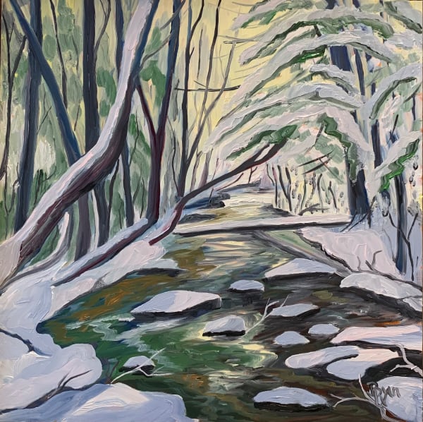 “Snow Over Blackwater Falls” by Barbara Ryan | Artwork Archive