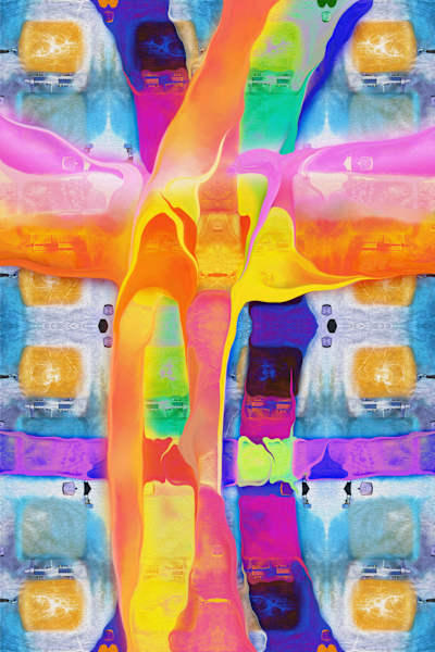 Sky & Blood Cubes Big Carpet by Vicky Scher | Artwork Archive