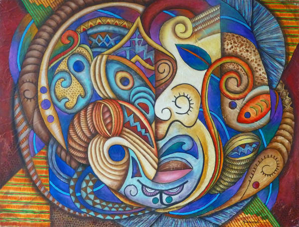 Maruvian Masks Of Power by Marcella Hayes Muhammad | Artwork Archive