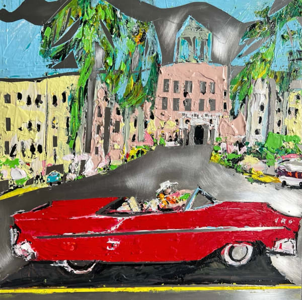 Red Convertible by Ana Guzman | Artwork Archive