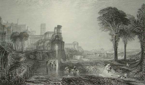 Caligula's Palace and Bridge, Bay of Baiae from the collection of ...
