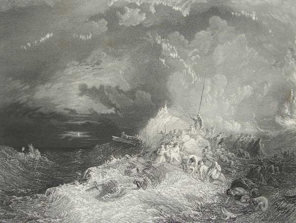 A Fire at Sea: The Crew and Passengers Endeavouring to Save Themselves ...