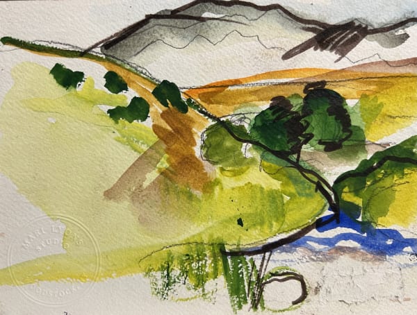 Watercolor Mountain from the collection of Baton Rouge General Arts in ...