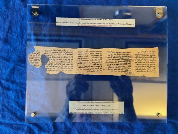 10 Commandments Dead Sea Scroll From The Collection Of Flora Lamson