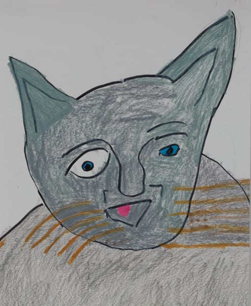 118B. Zeus Cat Face from the collection of Cedars Art | Artwork Archive