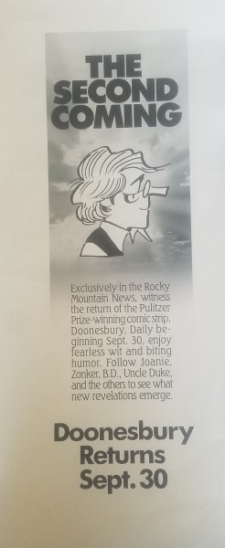 The Second Coming from the collection of The Doonesbury Collector ...