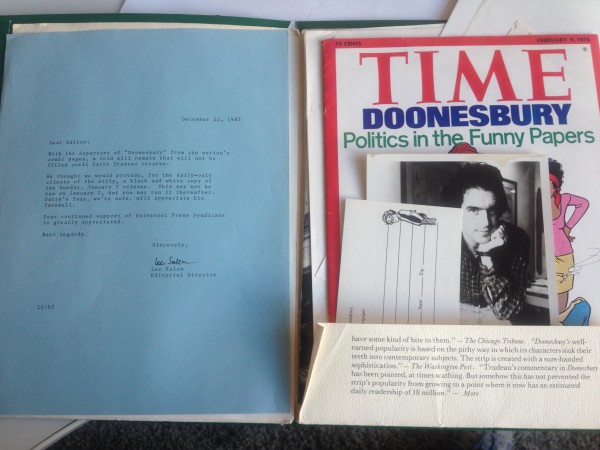 "Doonesbury 'TIME' Press Packet" from the collection of The Doonesbury ...