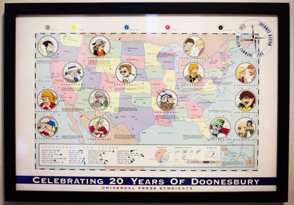 "Map -- Celebrating 20 Years of Doonesbury" from the collection of The ...