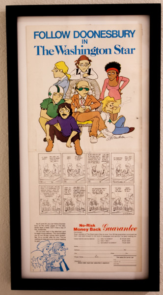 "Follow Doonesbury in the Washington Star" from the collection of The ...