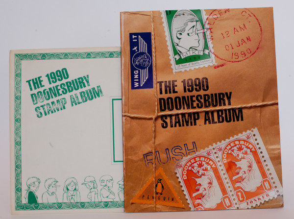 "The 1990 Doonesbury Stamp Album" from the collection of The Doonesbury ...