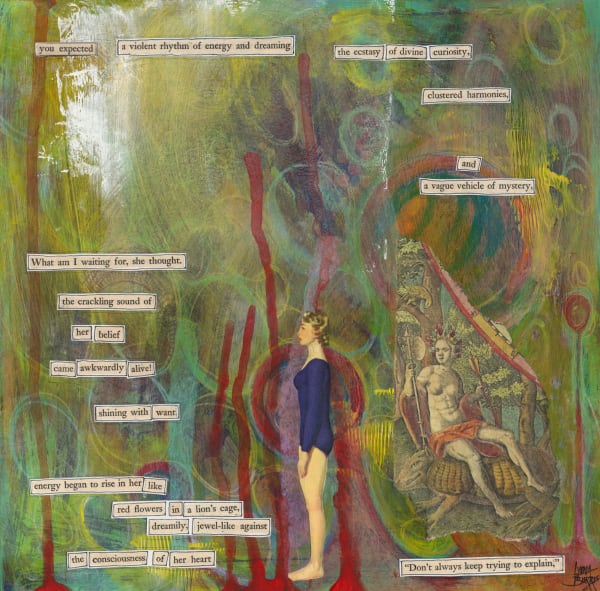 Red Flowers in a Lions Cage by Lydia Burris | Artwork Archive