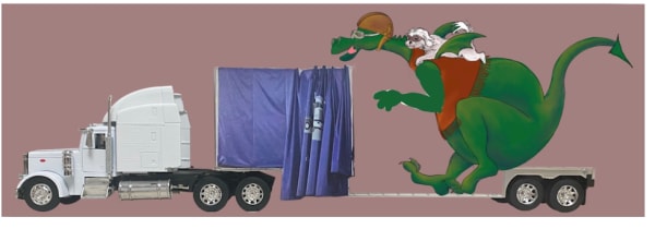 Dragon On Tractor Drop Frame Trailer Picture Soon by Jacinthe Lacroix ...