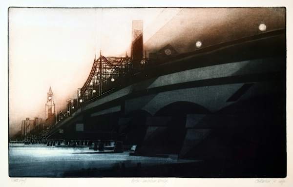 Boston Charlestown Bridge from the collection of Anderson Gallery - BSU ...