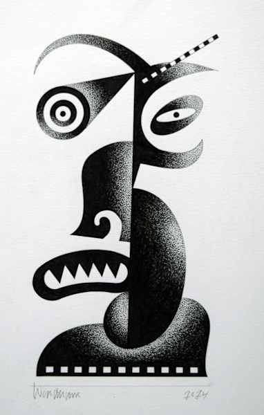 Faces III from the collection of Anderson Gallery - BSU | Artwork Archive