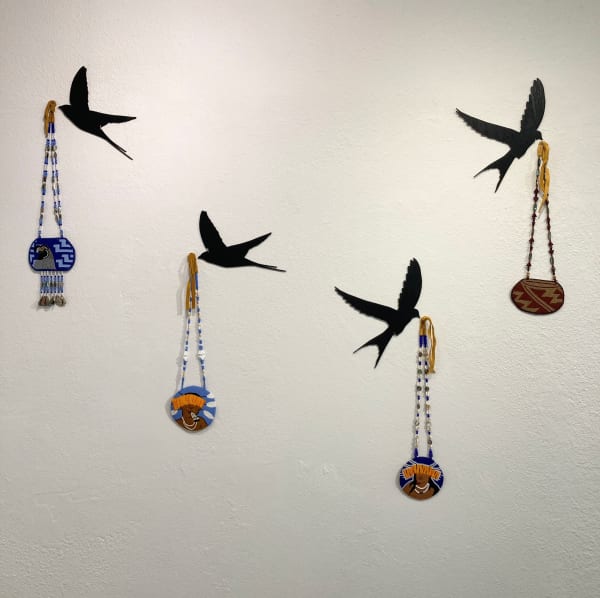 Blue Quail, Boy Dancer, Head Dancer, Flint Point Basket from the ...