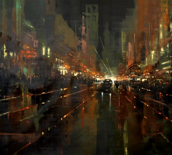 Brooklyn midnight in the city by Martin Köster | Artwork Archive