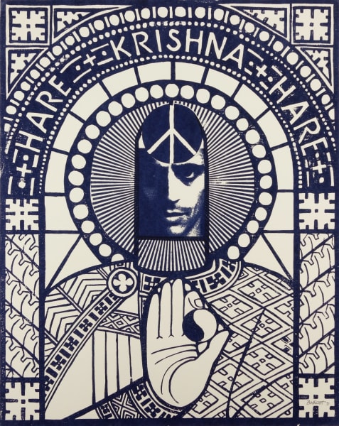 Hare Krishna Icon, 2nd version from the collection of Mendocino Art ...