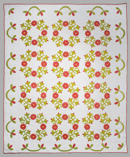 Rose of Sharon Quilt from the collection of San Jose Museum of Quilts ...