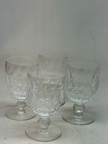set of 4 Colleen pattern WATERFORD small sherry glasses from the ...