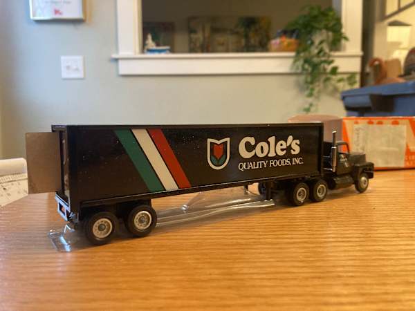 Winross die cast Cole's semi truck from the collection of TIMELINES ...