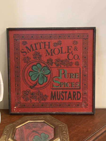 Smith Mole hand painted Mustard sign from the collection of TIMELINES ...