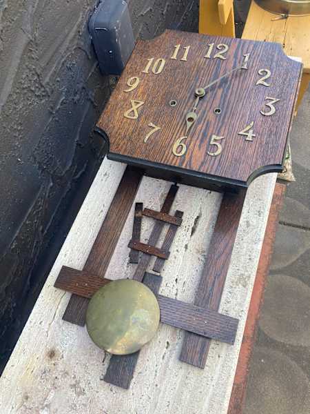 Mission wall clock from the collection of TIMELINES ANTIQUES | Artwork ...