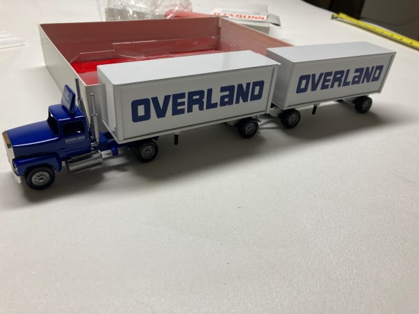 WINROSS die cast OVERLAND double pup truck from the collection of ...