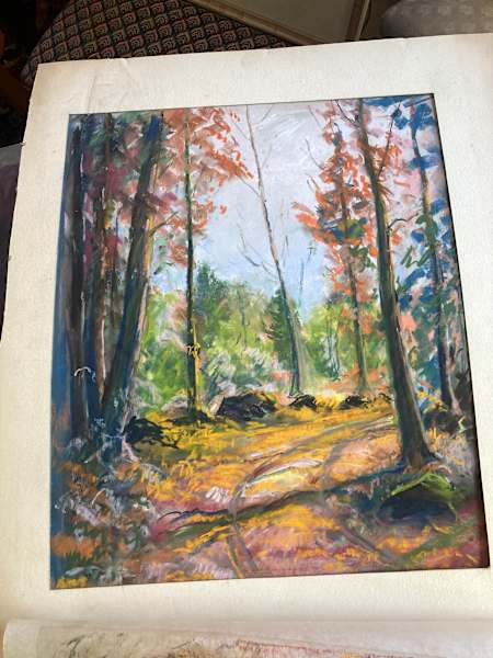 Carl G. T. Olson original pastel #169 from the collection of TIMELINES ...