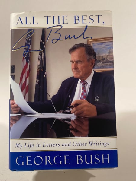 Autographed George Bush book from the collection of TIMELINES ANTIQUES ...