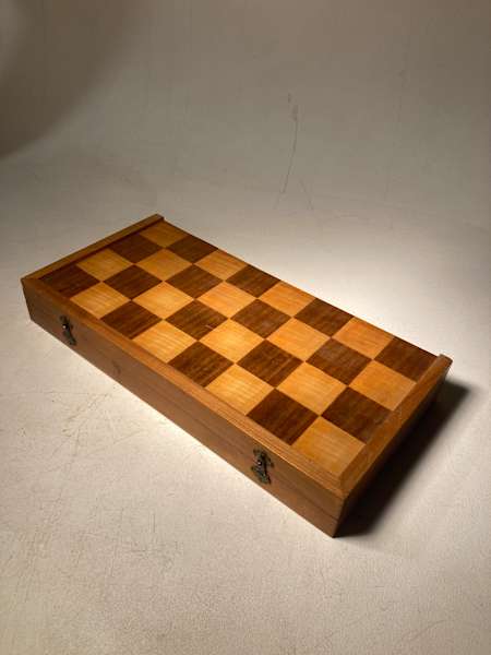 Hand decorated Swiss Chess set from the collection of TIMELINES ...