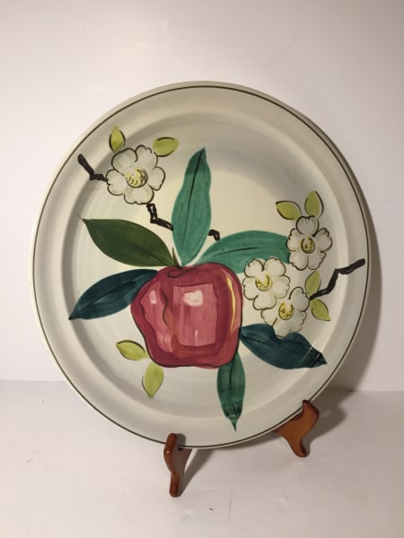 Red Wing Apple motif serving platter from the collection of TIMELINES ...
