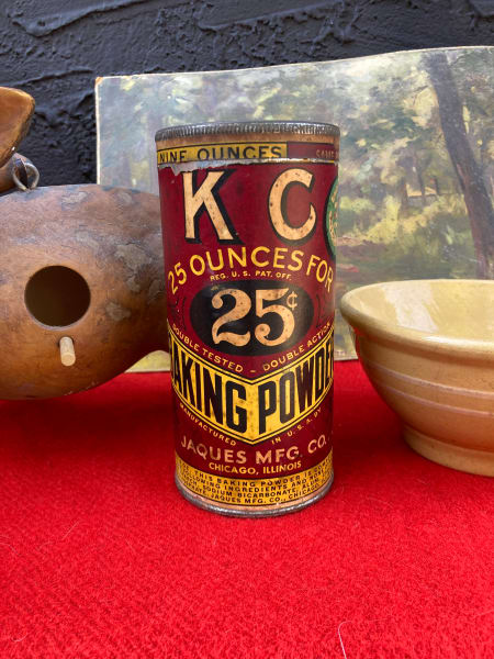KC Baking Powder tin from the collection of TIMELINES ANTIQUES ...