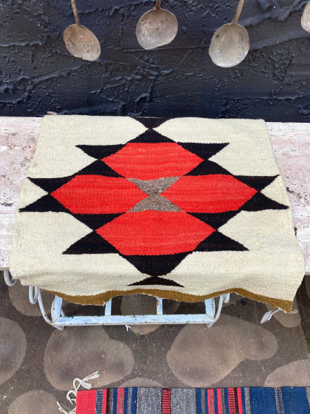 Navajo table top blanket from the collection of TIMELINES ANTIQUES ...