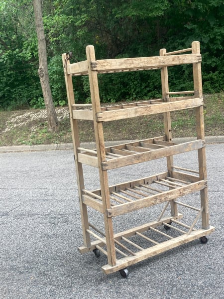 Primitive drying rack from the collection of TIMELINES ANTIQUES ...