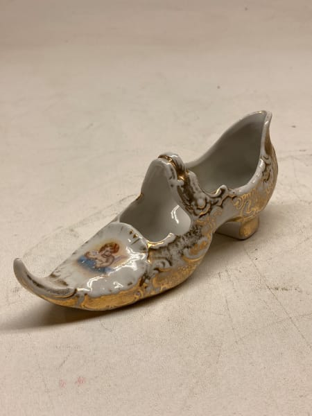 porcelain shoe from the collection of TIMELINES ANTIQUES | Artwork Archive