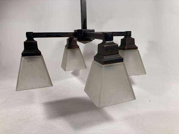 Mission style light fixture from the collection of TIMELINES ANTIQUES ...