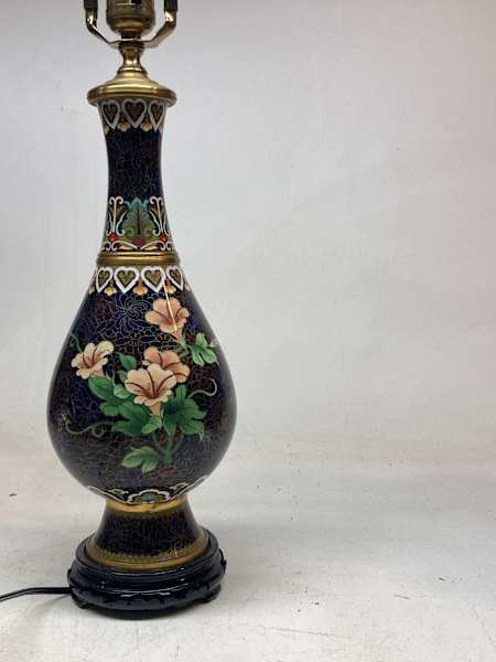 Cloisonne table lamp from the collection of TIMELINES ANTIQUES ...