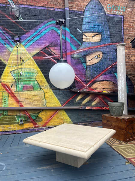 MCM glass ball pendant light fixture from the collection of TIMELINES ...