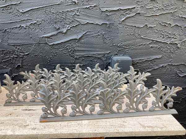 cast iron organic edging from the collection of TIMELINES ANTIQUES ...