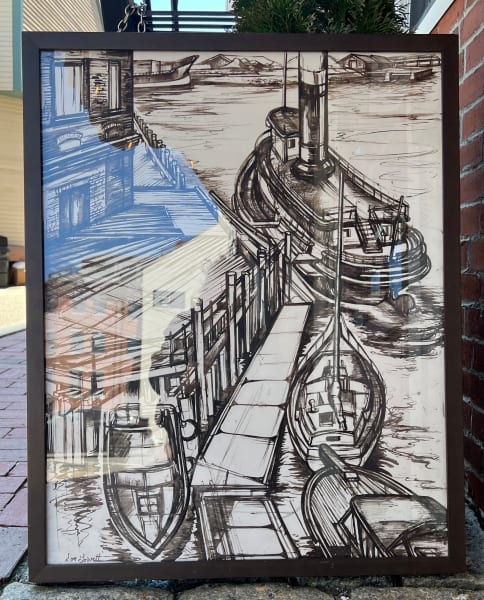 Tug John Wanamaker from the Memorial Bridge by Don Gorvett | Artwork ...
