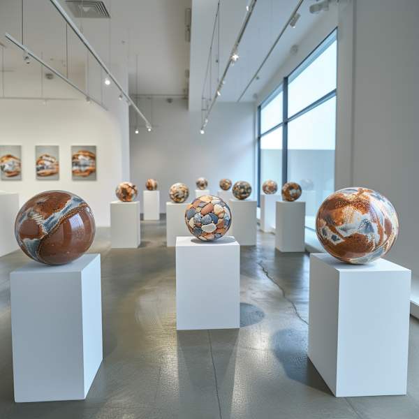 Mock up Exhibition of Spheres by Stephanie Fuller | Artwork Archive