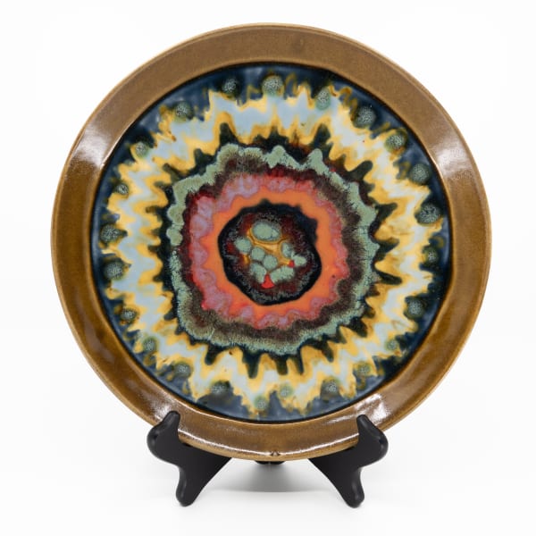 10" Round Beveled Platter by Sandy Miller | Artwork Archive